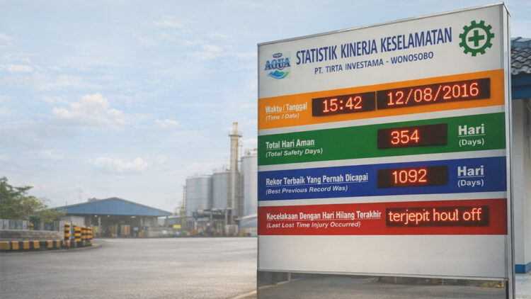 Safety Statistic Board Sign - Buatneonbox.com